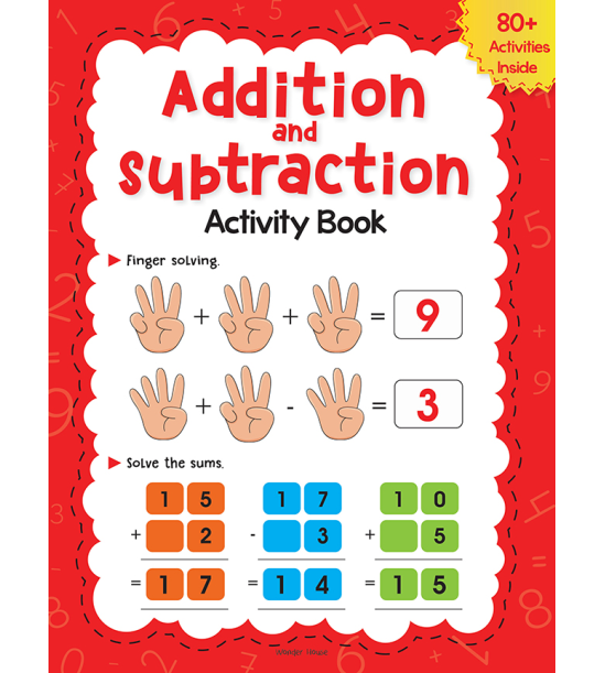 Addition and Subtraction Activity Book For Children - 80+ Activities I ...