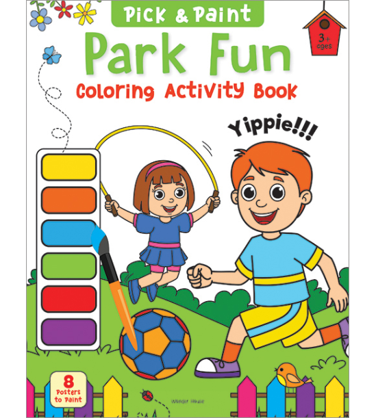 Pick and Paint Coloring Activity Book For Kids: Park fun – 99Bookstore